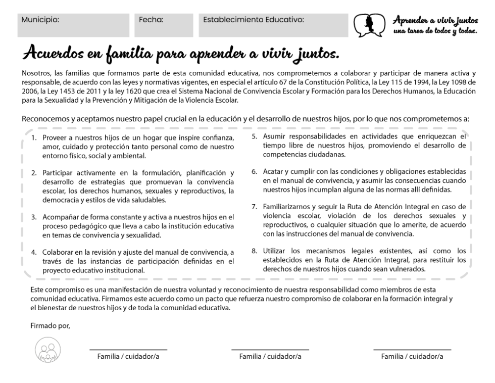 Acuerdos de familia para aprender a vivir juntos | Vivir Juntos